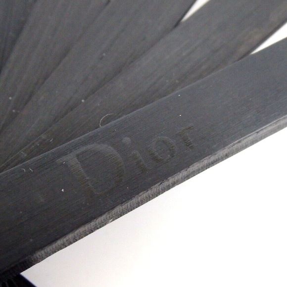 Dior | Accessories | Christian Dior Novelty Fan Nylon Canvasplastic ...